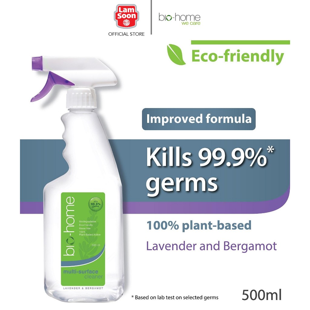 Bio-home Multi-Surface Cleaner 500ml - Lavender & Bergamot | Shopee ...