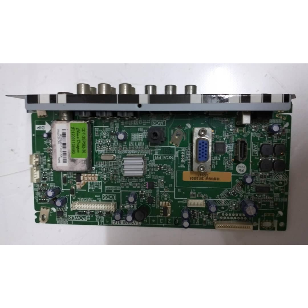 (C369) Hitachi LE39TF88A Mainboard, Powerboard, Cable, Sensor. Used TV ...
