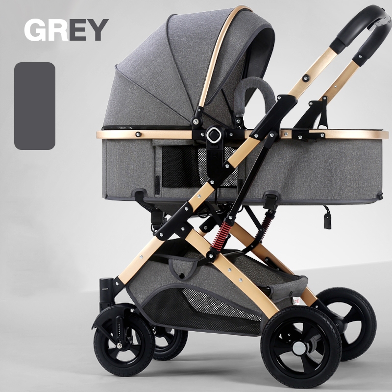 【BOBOO】Stroller Baby 4 In 1 Foldable Baby Stroller Travel Kids Troller ...