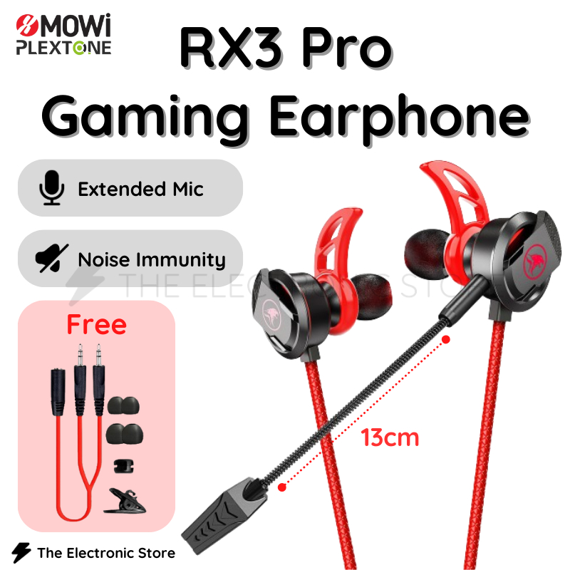 PLEXTONE XMOWI RX3 Pro Cyberpunk Type-C Gaming Earphone Headphone with Noise Reduction ...