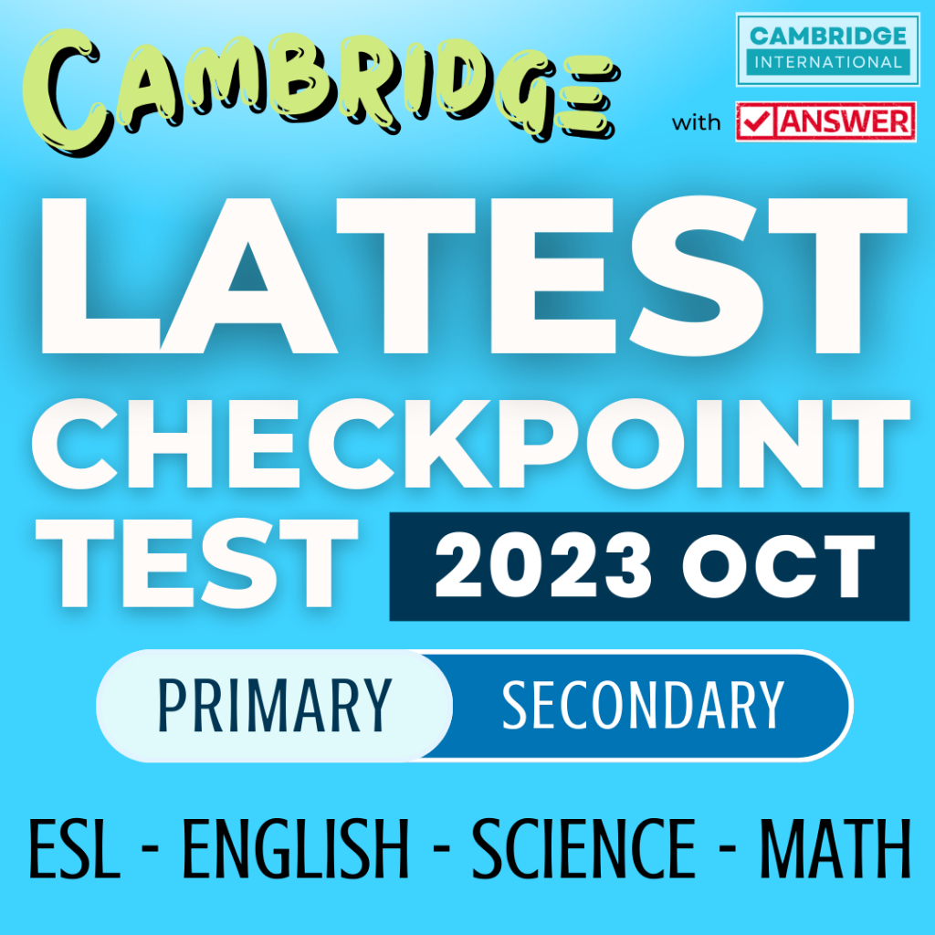 T6🟨🟧NEW 2023 OCT Cambridge Primary Checkpoint Test Year 6 Secondary ...