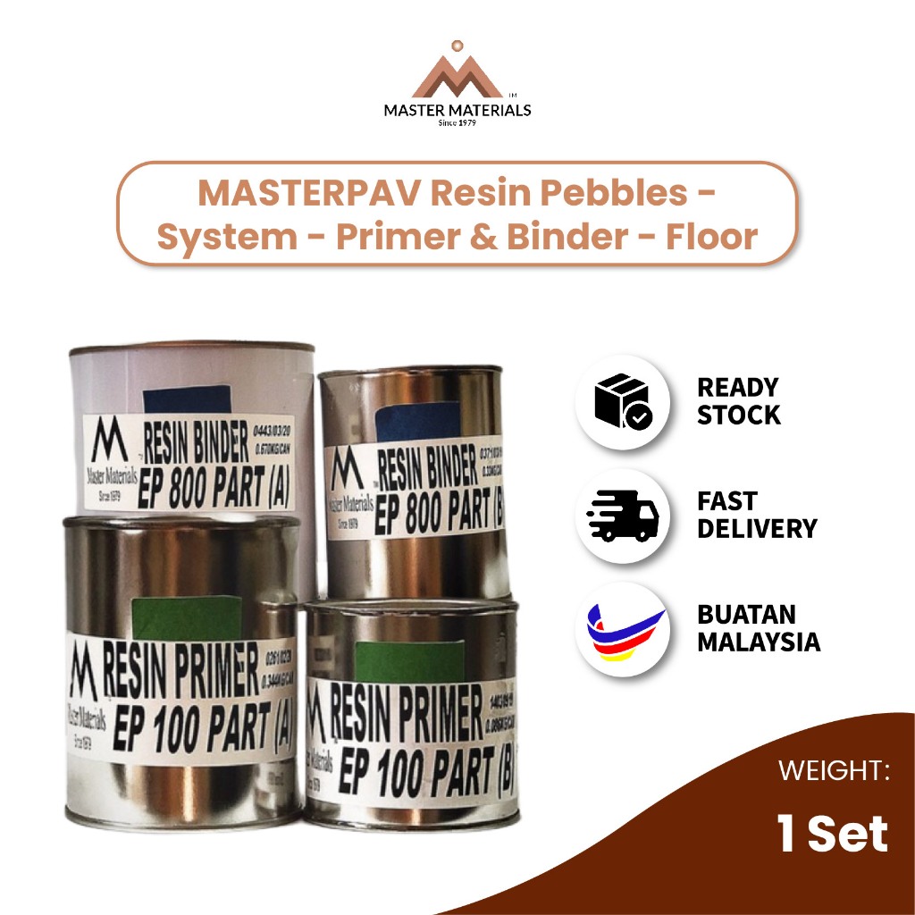 MASTERPAV Resin System Part A + B Primer EP100 and Part A + B Binder ...