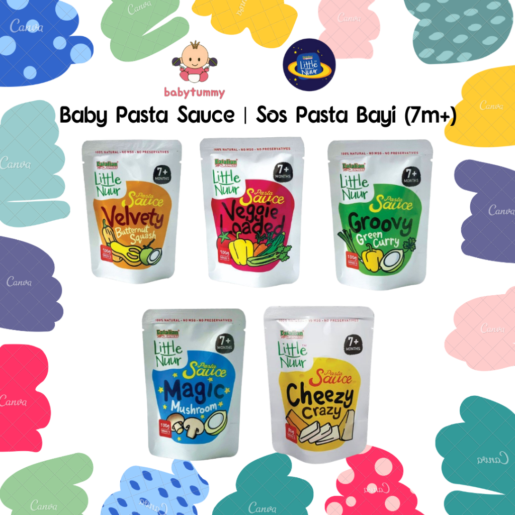 LITTLE NUUR Pasta Sauce Baby | Sos Pasta Baby | Ready to Eat Pasta ...