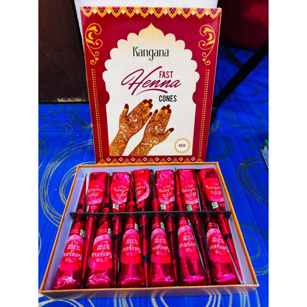 VIMAL'S SEHNAAZ SUPER JUMBO HENNA CONES/ MAROON/ BLACK/ CHILLI RED ...