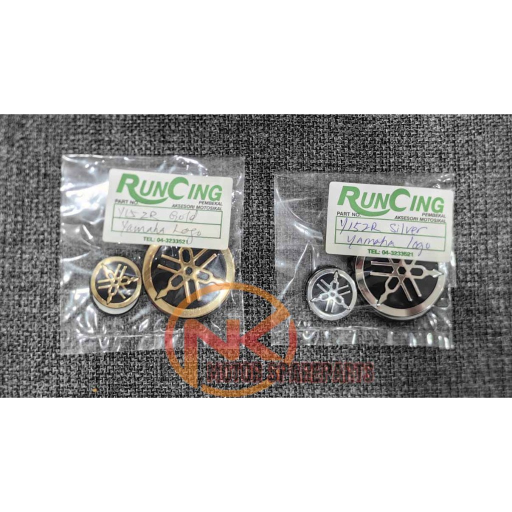 Y15 V1, Y15 V2 RunCing Emblem set (4pcs) Gold, Silver Gred A | Shopee ...