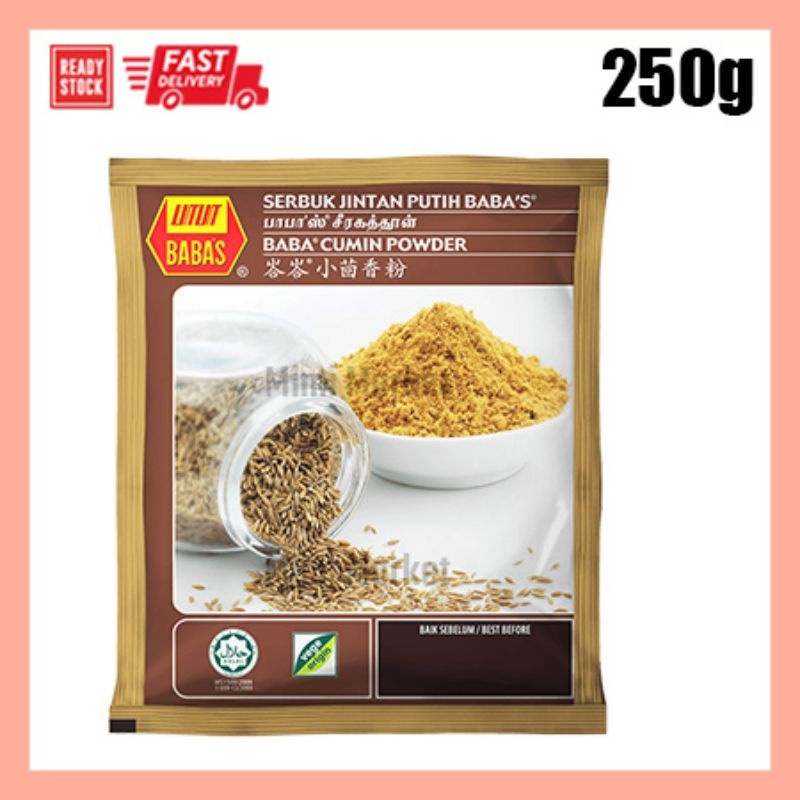 Serbuk Jintan Putih Baba's - Baba Cumin Powder 峇峇小茴香粉 (Packing : 250g ...