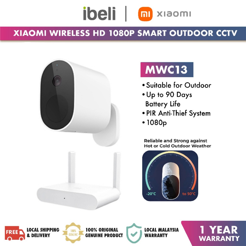 XiaoMi Wireless HD 1080P Smart Outdoor CCTV Camera Battery Version ...