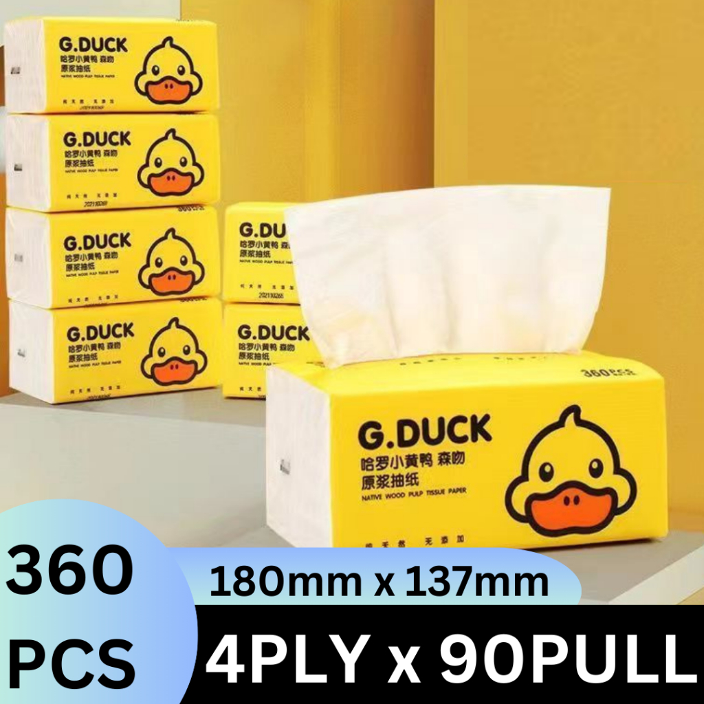 (1 Pack) G.Duck Size M Soft Facial Tissue Paper Pocket Soft Handy ...