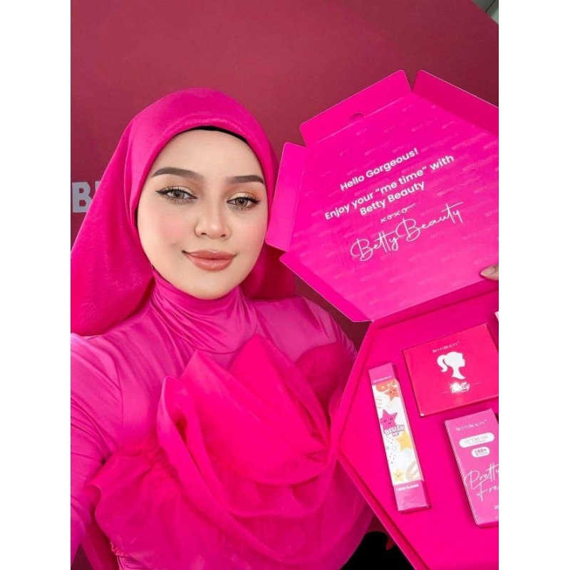 💯ORIGINAL [BETTY BEAUTY] Pink Box Set 4in1 | Shopee Malaysia