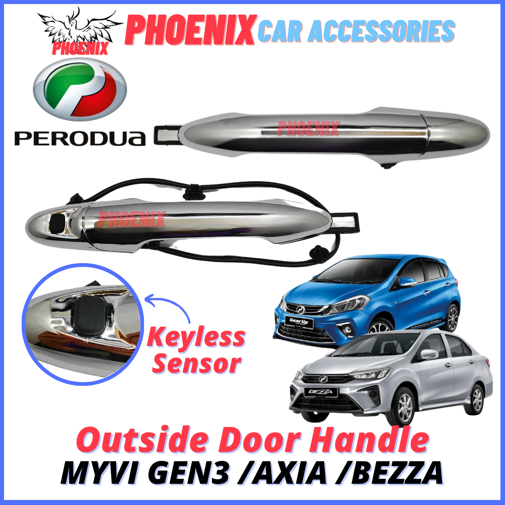 PERODUA BEZZA / MYVI GEN3 / AXIA Outside Door Outer Handle OEM Pemegang ...