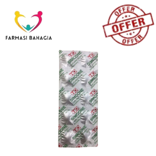[ Exp 1/2028 ] TO SIMCONE TAB 80MG 10'S (BUANG ANGIN / ANTIFLATULANCE ...