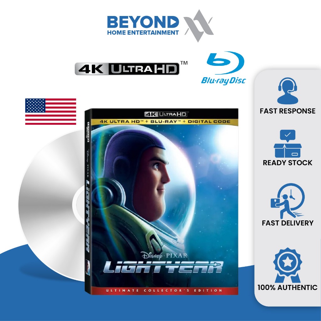 Lightyear [4K Ultra HD + Bluray] Blu Ray Disc High Definition | Shopee ...