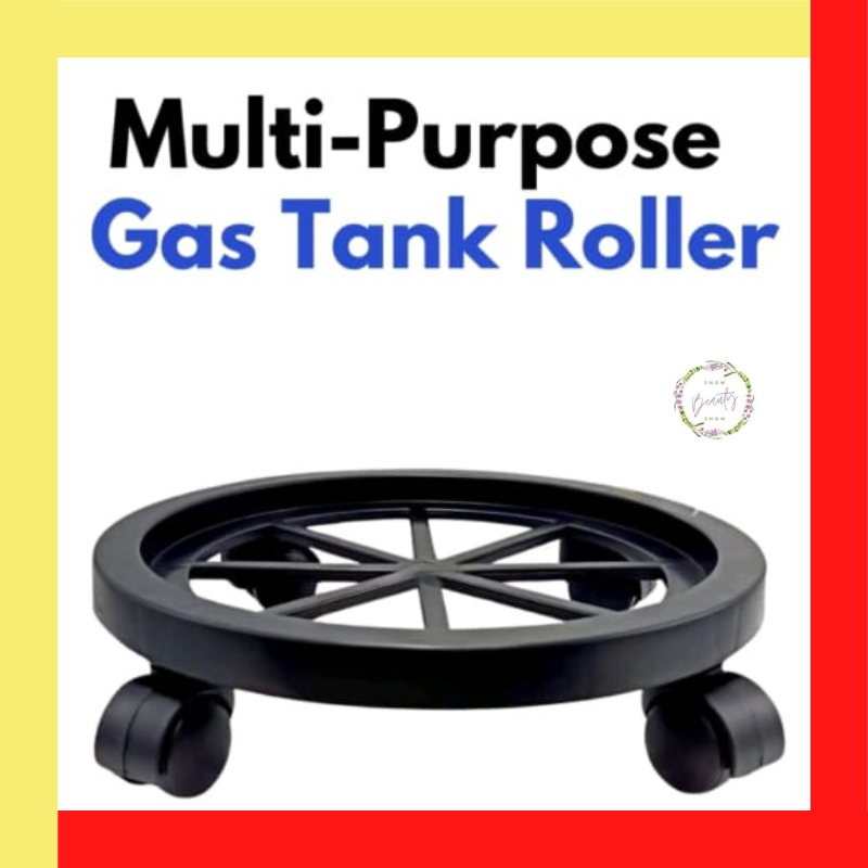 煤气桶 架子 PVC Round Gas Stand Roller Roda Tong Gas Trolley Heavy Duty ...