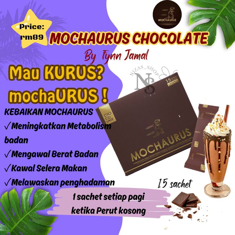 🎁FREE SHAKER 🎁 MOCHAURUS CHOCOLATE BY FYNN JAMAL | KAWAL SELERA DENGAN ...