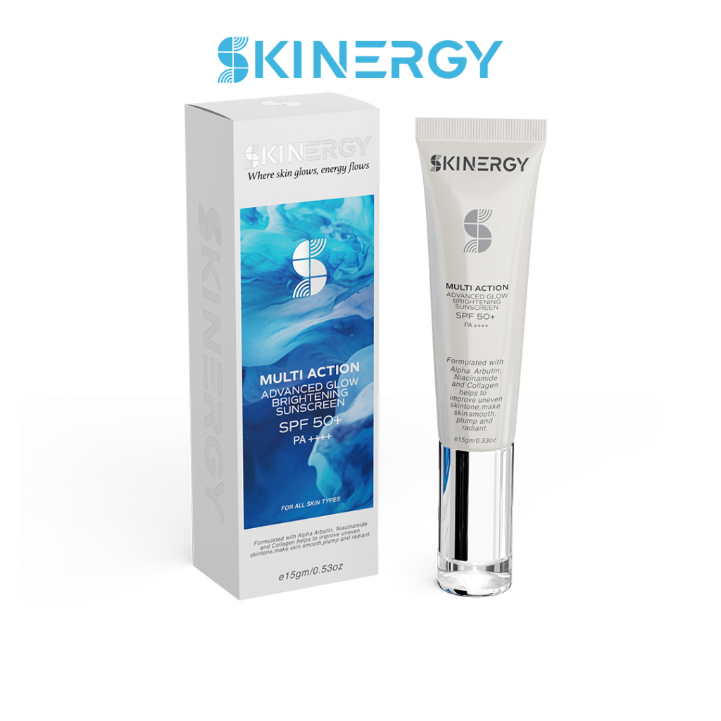 SKINERGY MULTI ACTION ADVANCED GLOW BRIGHTENING SUNSCREEN SPF 50+ PA ...