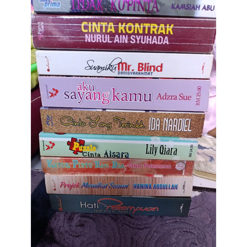 Novel Preloved Mix Js Penulisan2u Kaki Novel Buku Prima Fp Shopee