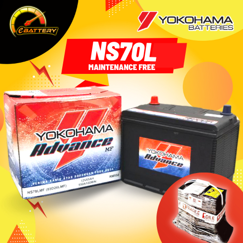 NS70 NS70L YOKOHAMA ADVANCE NS70 NS70L | Bateri Kereta Car Battery ...