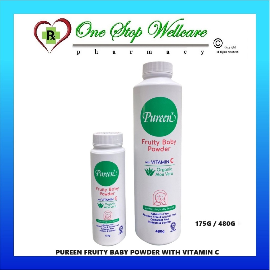 PUREEN FRUITY BABY POWDER WITH VITAMIN C 175G / 480G | Shopee Malaysia