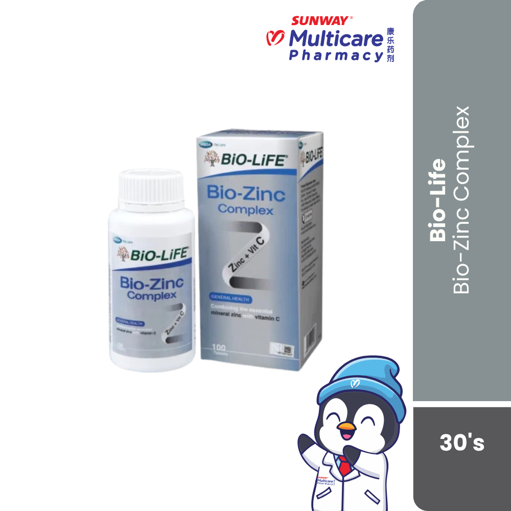 Bio-life Bio Zinc 30'S | Shopee Malaysia