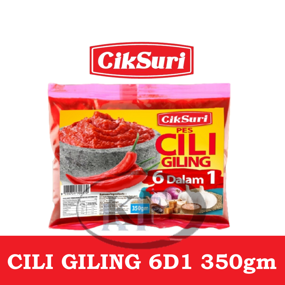 Ciksuri pes cili kampung 200gm / 350gm , pes cili giling 6 dalam 1 ...