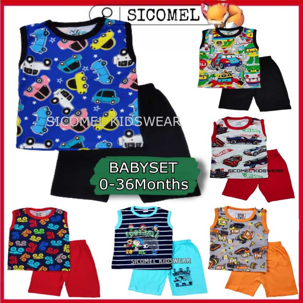 [0-36Months] Set Baju Bayi Lelaki Babyset Cotton Murah Boy Premiee ...