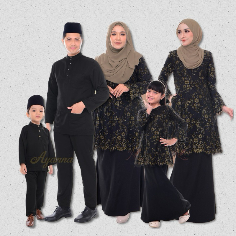 Family Set Black(Rizqa) | Shopee Malaysia