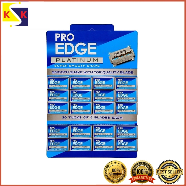 PRO EDGE PLATINUM ULTRA SMOOTH SHAVING BLADE 100PCS | Shopee Malaysia