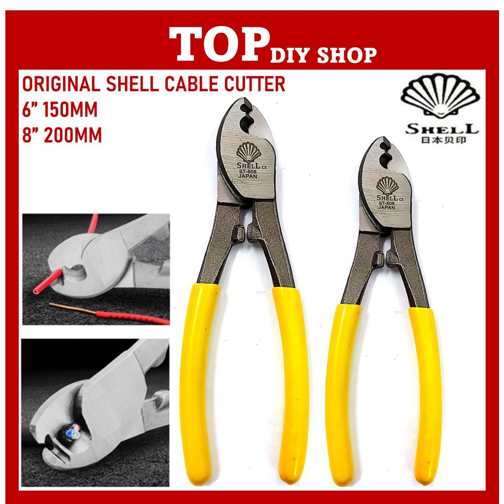 SHELL 6" 150MM / 8" 200MM Cable Cutter Wire Cutter | Shopee Malaysia