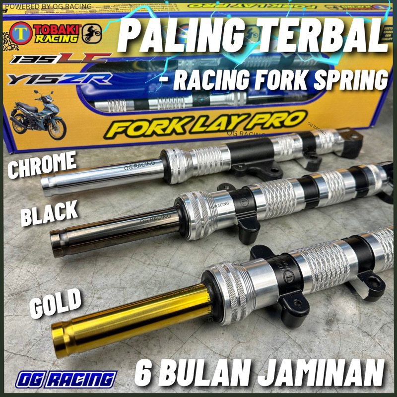 TOBAKI RACING Fork Lay PRO Y15ZR LC135 Y16 RSX150 Y15 LC 4S V1 V2 V7 V8 5S lowerd rendah 1.5 ...
