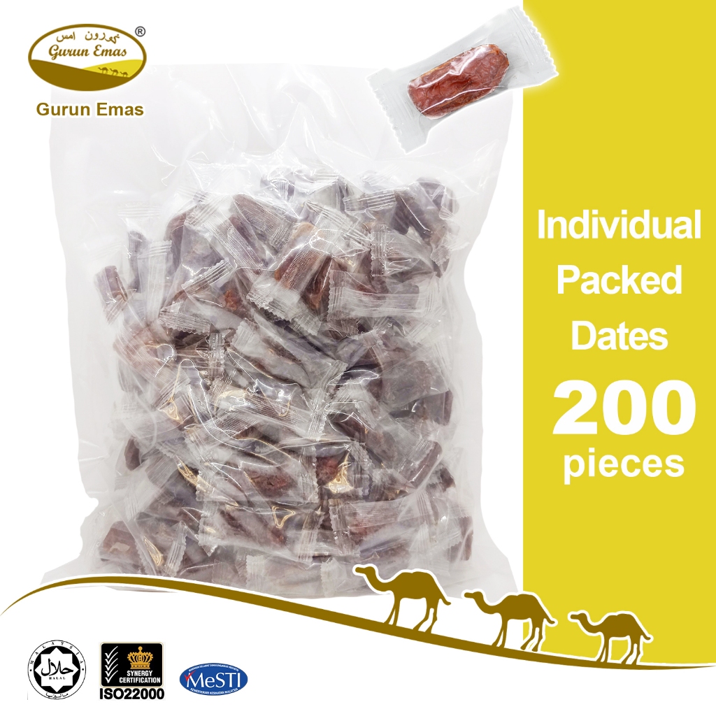 Gurun Emas Kurma Pek Individu (200pcs) / Individually Packed Dates ...
