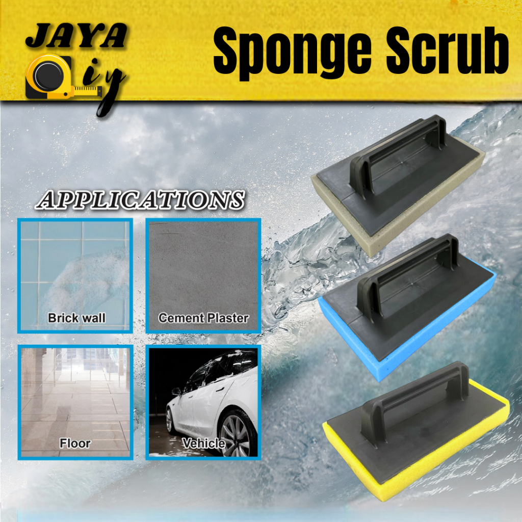 Sponge Scrub Span Scrub With Handle For Grout Fine , Mosaic Wall ,And ...