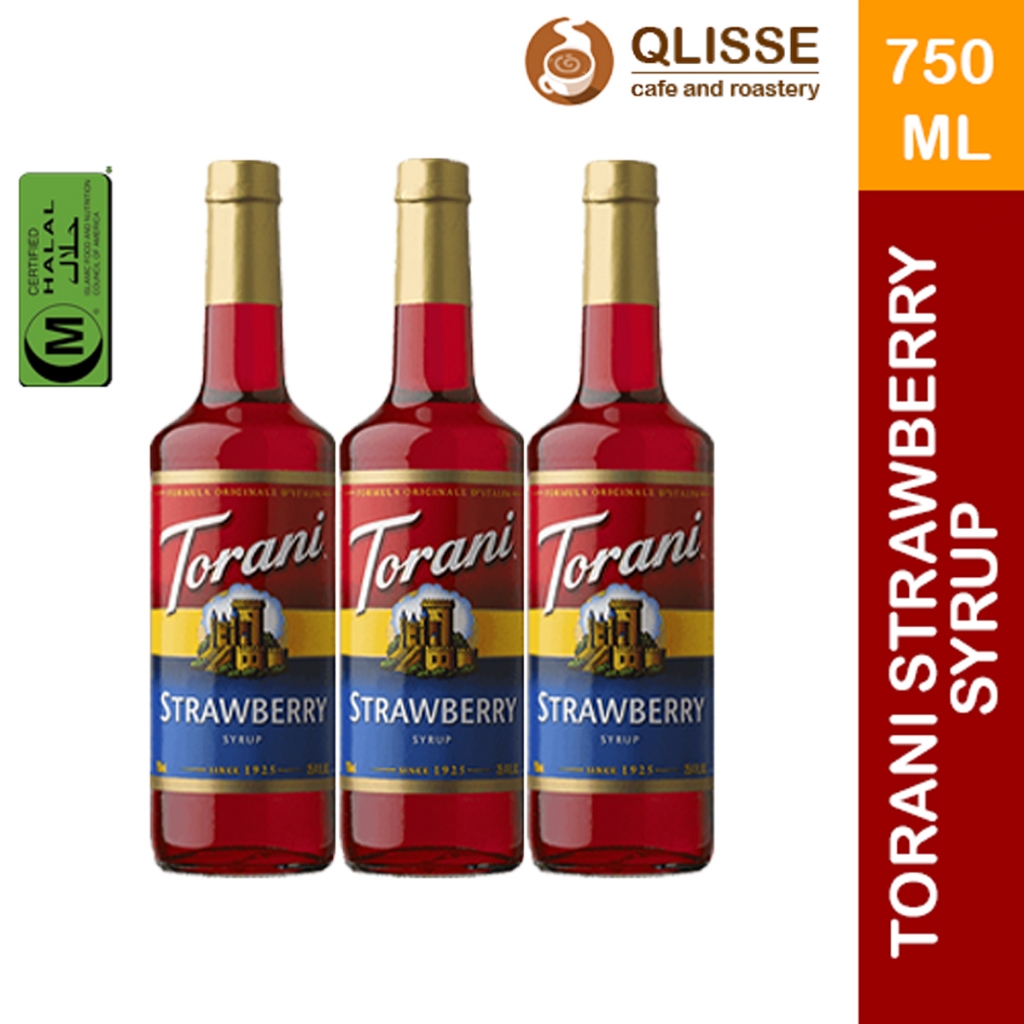 TORANI Strawberry Syrup Glass Bottle 750ml | Shopee Malaysia