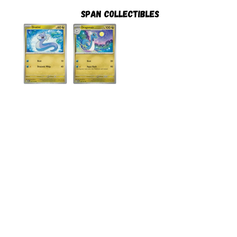 Pokemon TCG - Scarlet & Violet | 151 | Dragon Pokemon Common / Uncommon ...