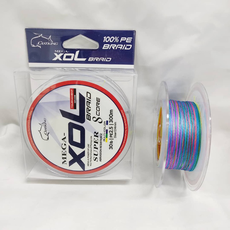 BRAIDED LINE,CASTKING MEGA-XOL PE BRAID (300M) | Shopee Malaysia