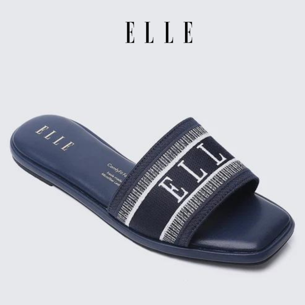 Elle Renee Comfy Fit Footbed Microfiber Leather Sandals | Shopee Malaysia