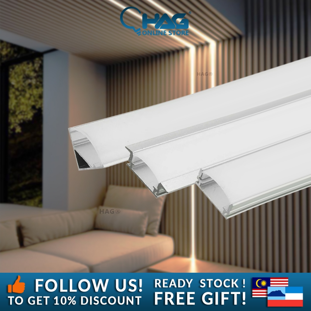 HAG® 3M Aluminium Strip Light Casing | Shopee Malaysia