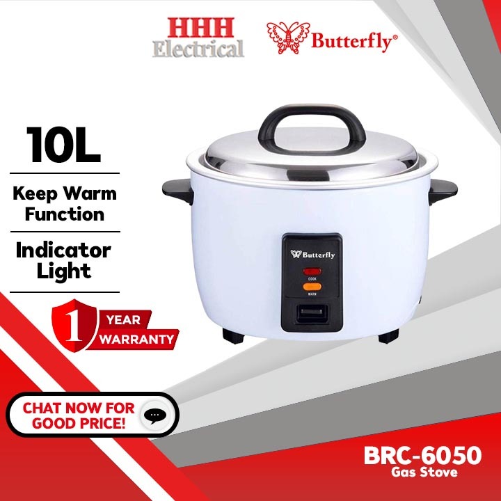 Butterfly Electric Rice Cooker 10L BRC-6050 Periuk Nasi Elektrik ...