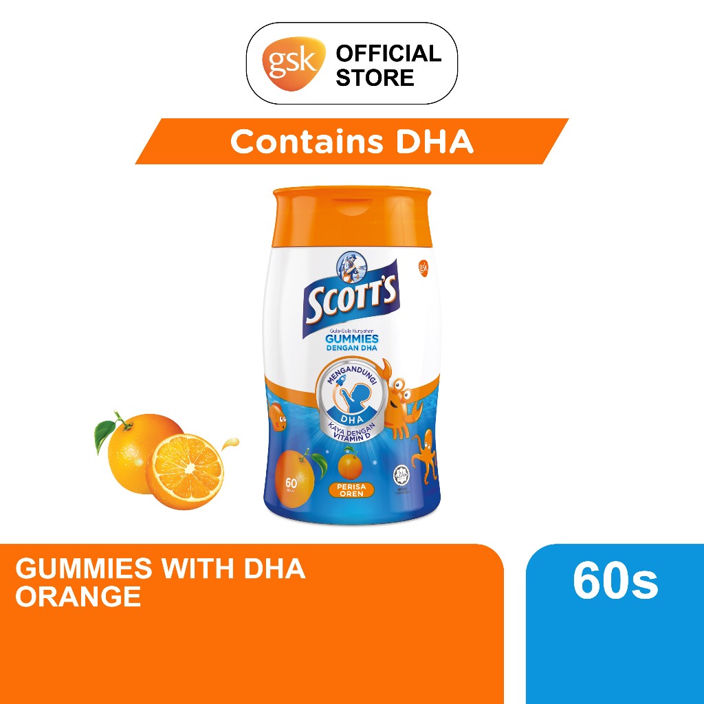 Scott's DHA Chewable Gummies - 4 Flavors (60's) | Shopee Malaysia