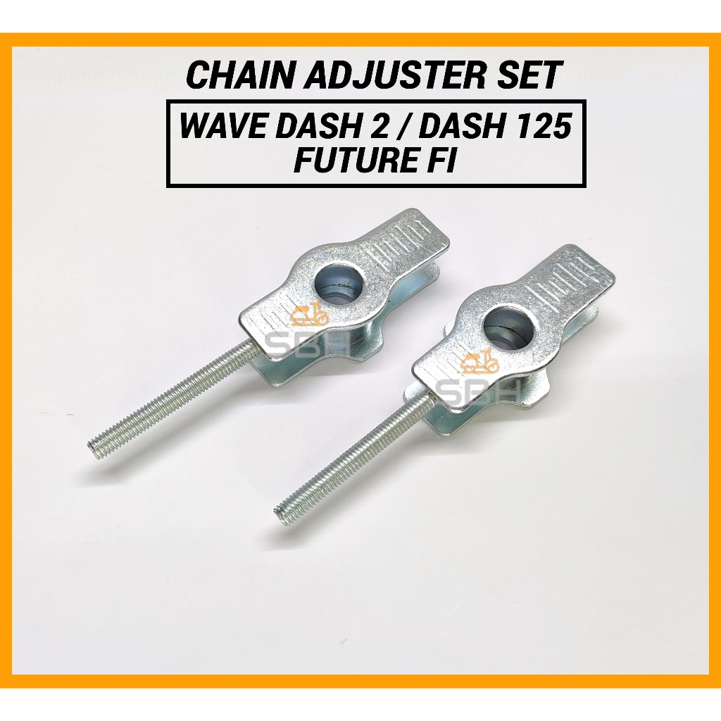 WAVE DASH 110 II/DASH 2/DASH 125/FUTURE 125 CHAIN ADJUSTER SET (2 PCS ...