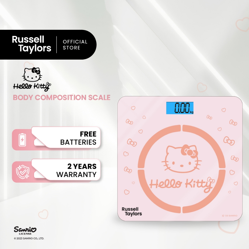 Russell Taylors x Sanrio Hello Kitty Bluetooth Weighing Scale BWS-HK ...