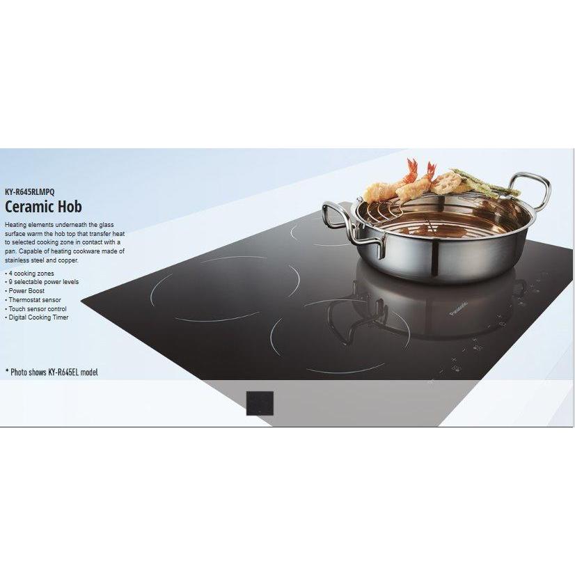 (DISPLAY UNIT)Panasonic KY-R645ELMPQ Electric Stove (4 Zone) 59cm ...