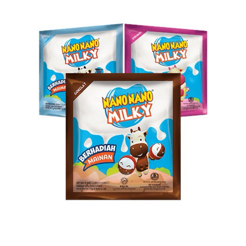 PRODUK INDONESIA HALAL JAJAN CANDY NANONANO MILKY VANILLA CHOCOLATE ...