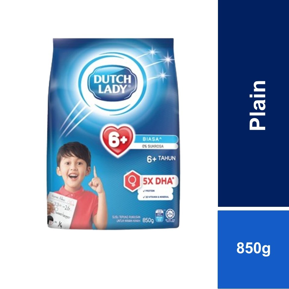Dutch Lady GUM 6+ 850g Plain / Chocolate [Exp 07 Jul 2026 &/ Later ...