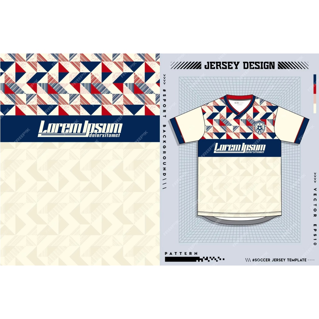 Template Design Baju/Jersey/Apparel Sublimation Format Illustrator ...