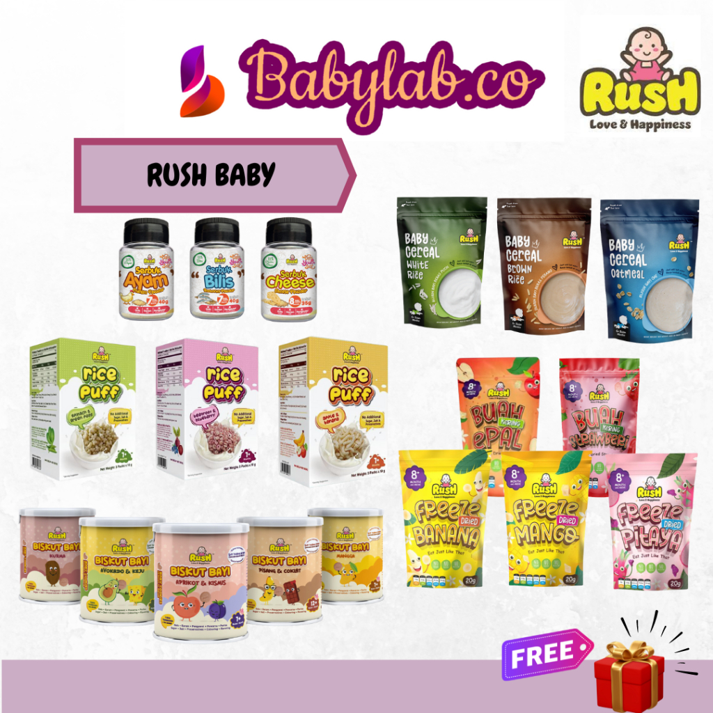 RUSH BABY | BABY FOOD CEREAL BISKUT RICE PUFF FINGER FOOD NOODLE ...