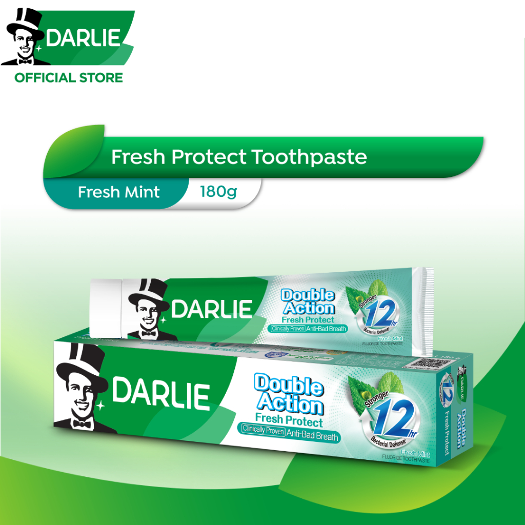 DARLIE Double Action Fresh Protect Fresh Mint Toothpaste 180g | Shopee Malaysia