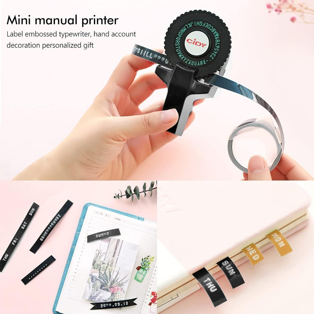 Mini Label Maker with 1 Pc Roll Tape | Compact and Portable Tape And ...