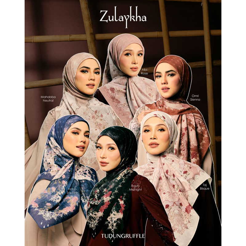 [TUDUNG RUFFLE] Koleksi Zulaykha, Che Siti, KUEH - Raya 2024 | Shopee ...