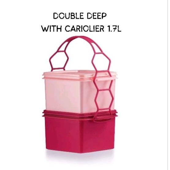 TUPPERWARE DOUBLE DEEP WITH CARIOLIER | Shopee Malaysia