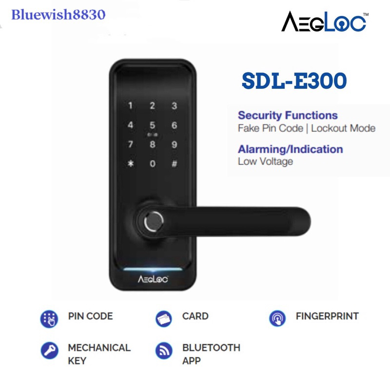 AEGLOC Smart Door Lock AEG-SDL-E300 / Digital Door Lock / Smart Lock / Digital Lock / Airbnb ...